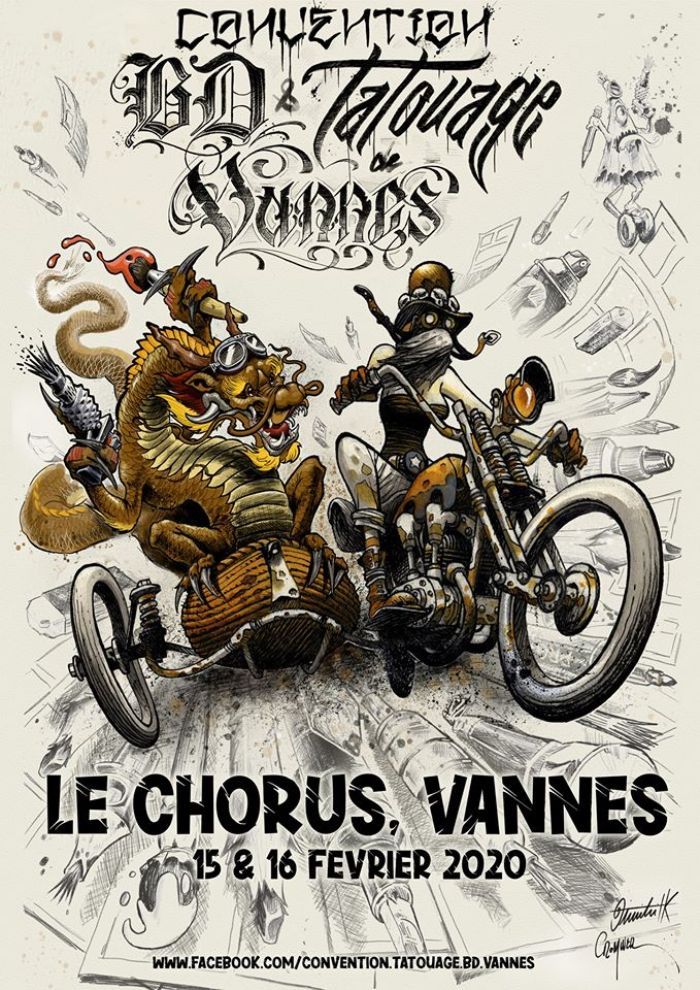 3ème Vannes BD Tattoo Convention | February 2020 | France | iNKPPL