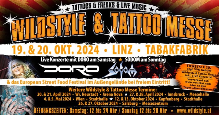 Wildstyle Tattoo Messe Linz 2024 | Октябрь 2024 | Австрия | iNKPPL