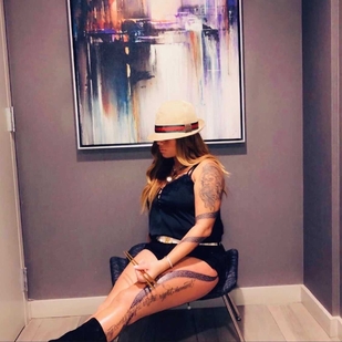 Tattoo model Mina Lou | Dallas | USA | iNKPPL